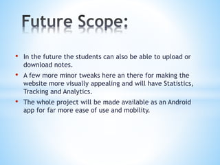 Student Management System Project Abstract | PPTX