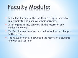 Student Management System Project Abstract | PPTX