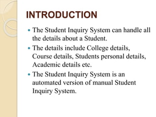 Studentmanagementsystem | PPT