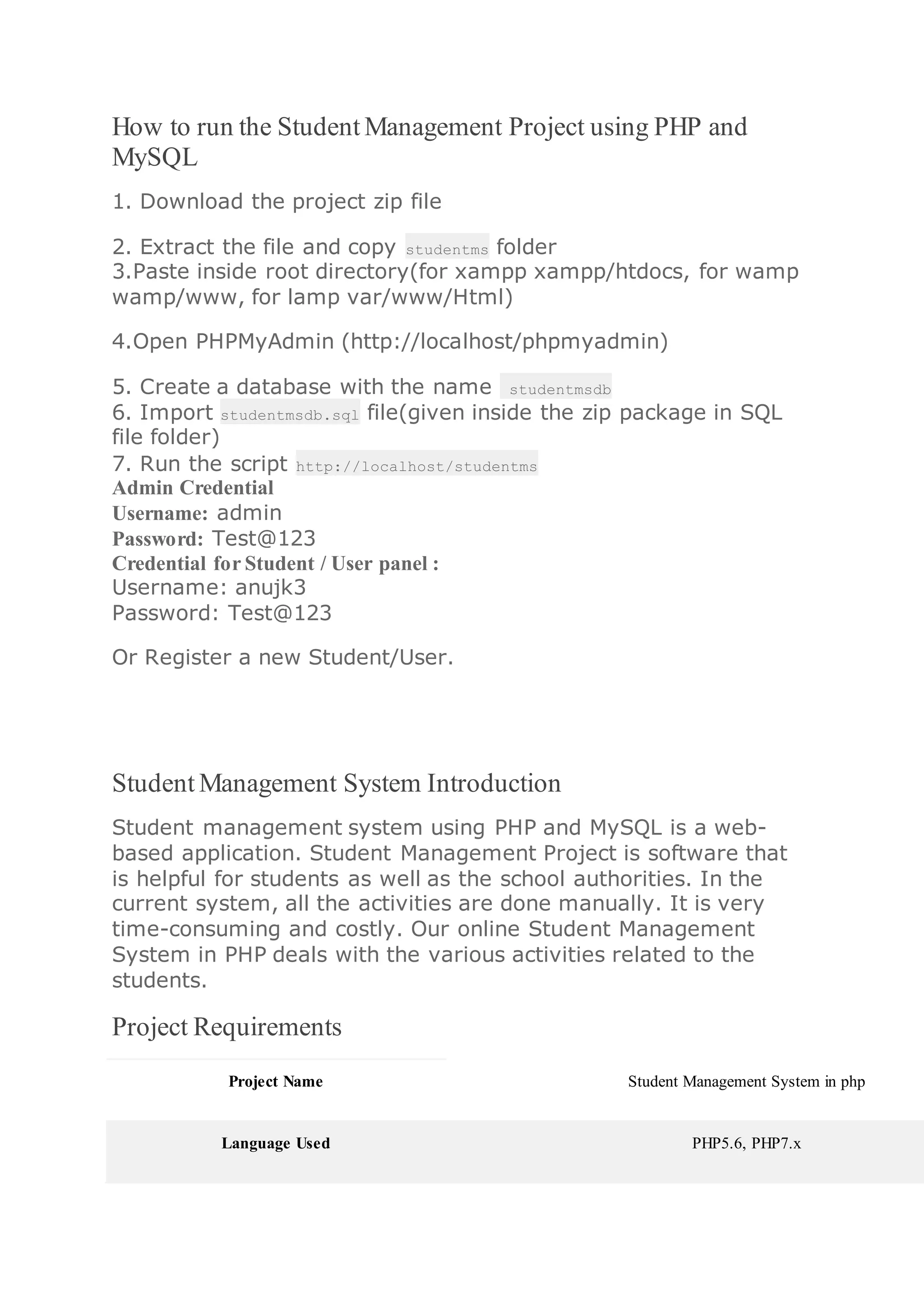 student management system.docx