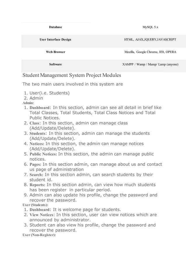 student management system.docx