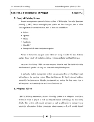 Student management system university erp | PDF