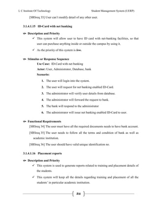 Student management system university erp | PDF