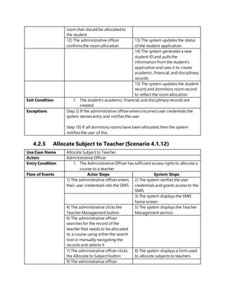 Student management system analysis document | DOCX