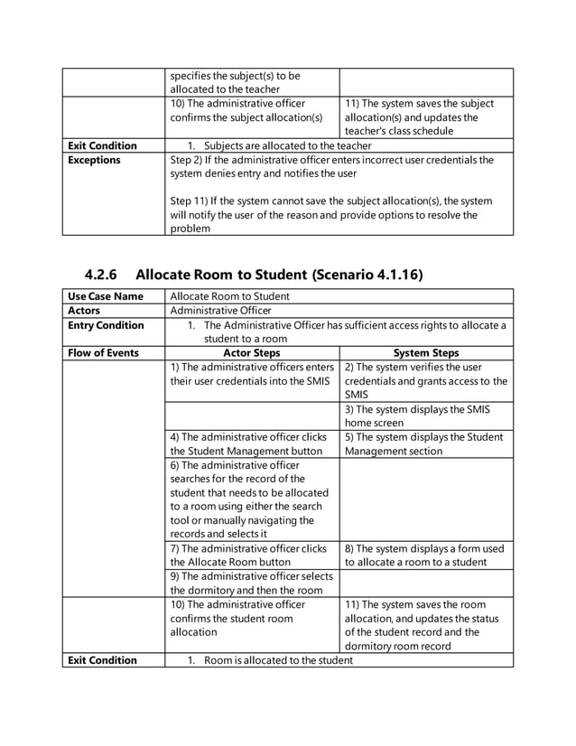 Student management system analysis document | PDF