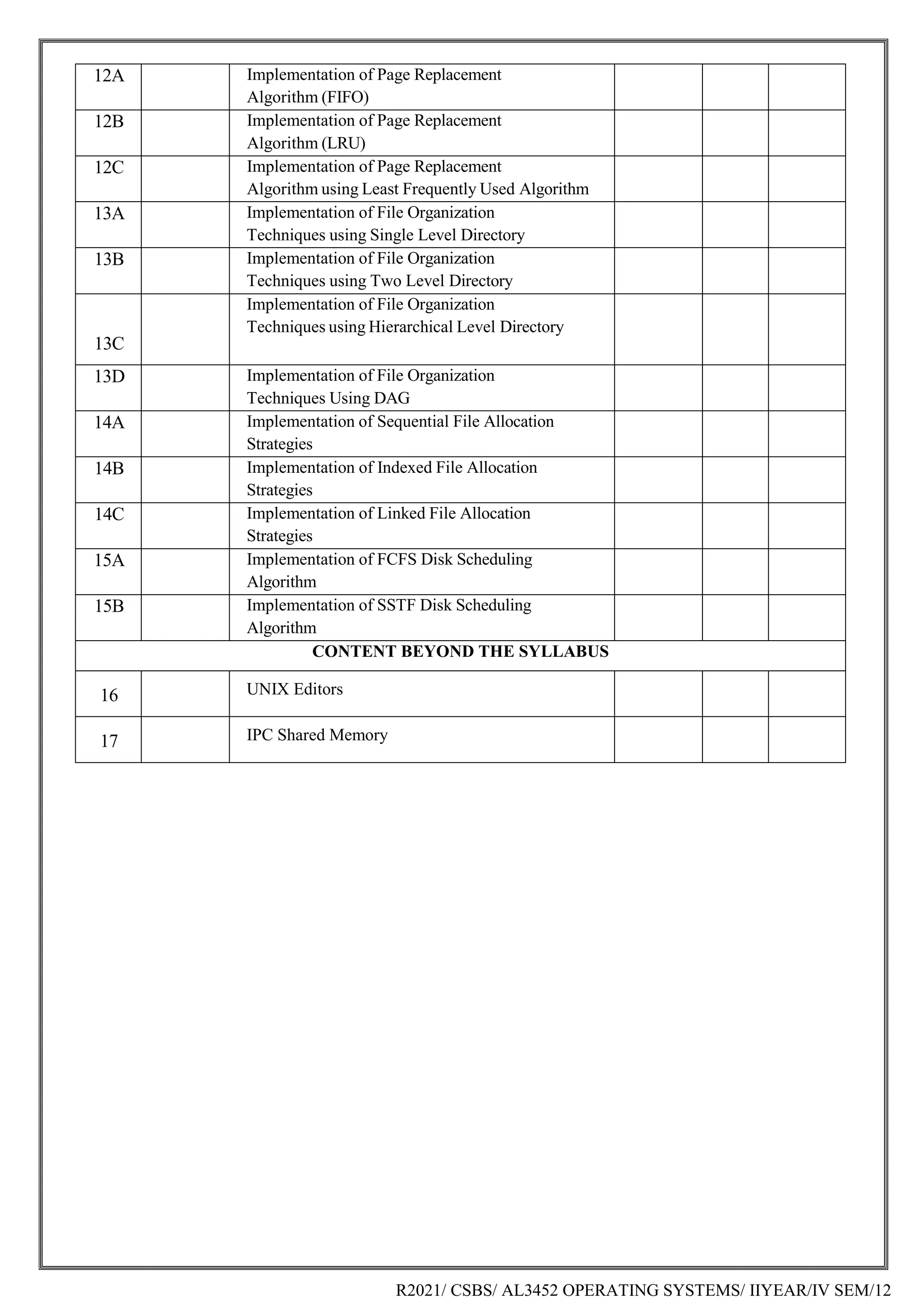 Student manual CSBS (2).pdf for operating systems lab | PDF