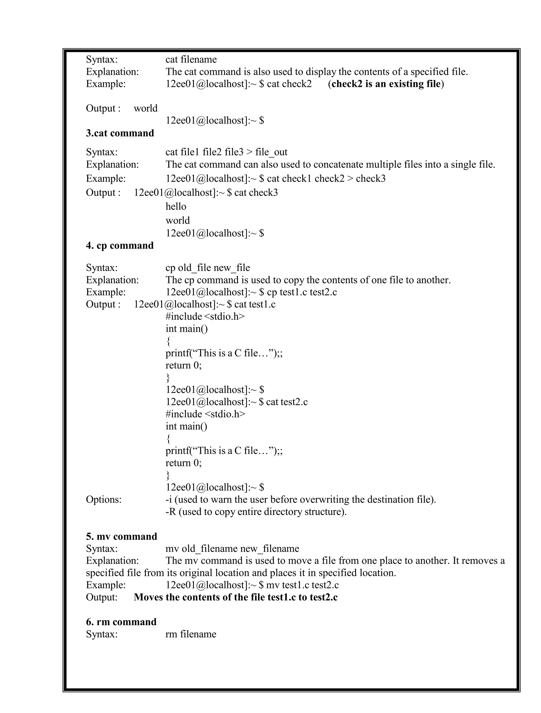 Student manual CSBS (2).pdf for operating systems lab | PDF