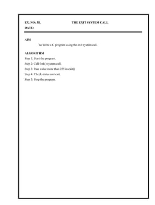 Student manual CSBS (2).pdf for operating systems lab | PDF