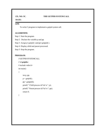 Student manual CSBS (2).pdf for operating systems lab | PDF