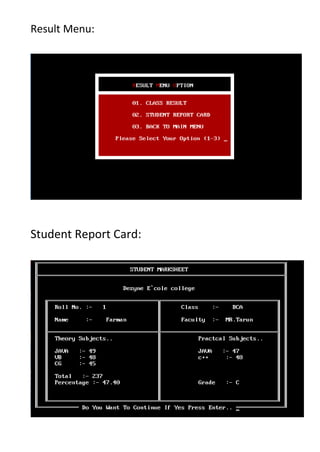 Student marksheet generator | PDF | Computer Software and Applications | Computing