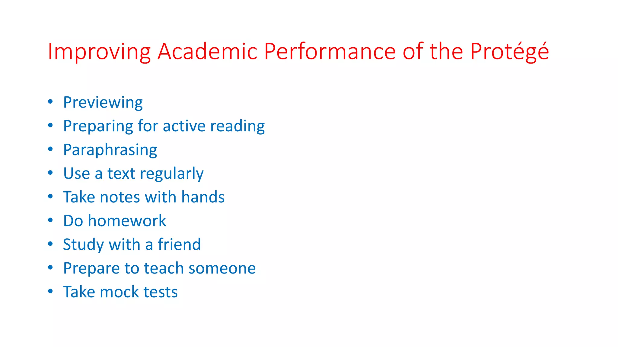 Student mentoring | PPTX