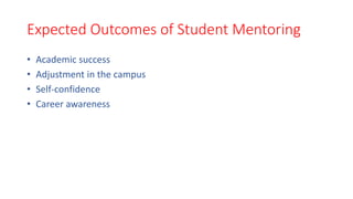 Student mentoring | PPTX