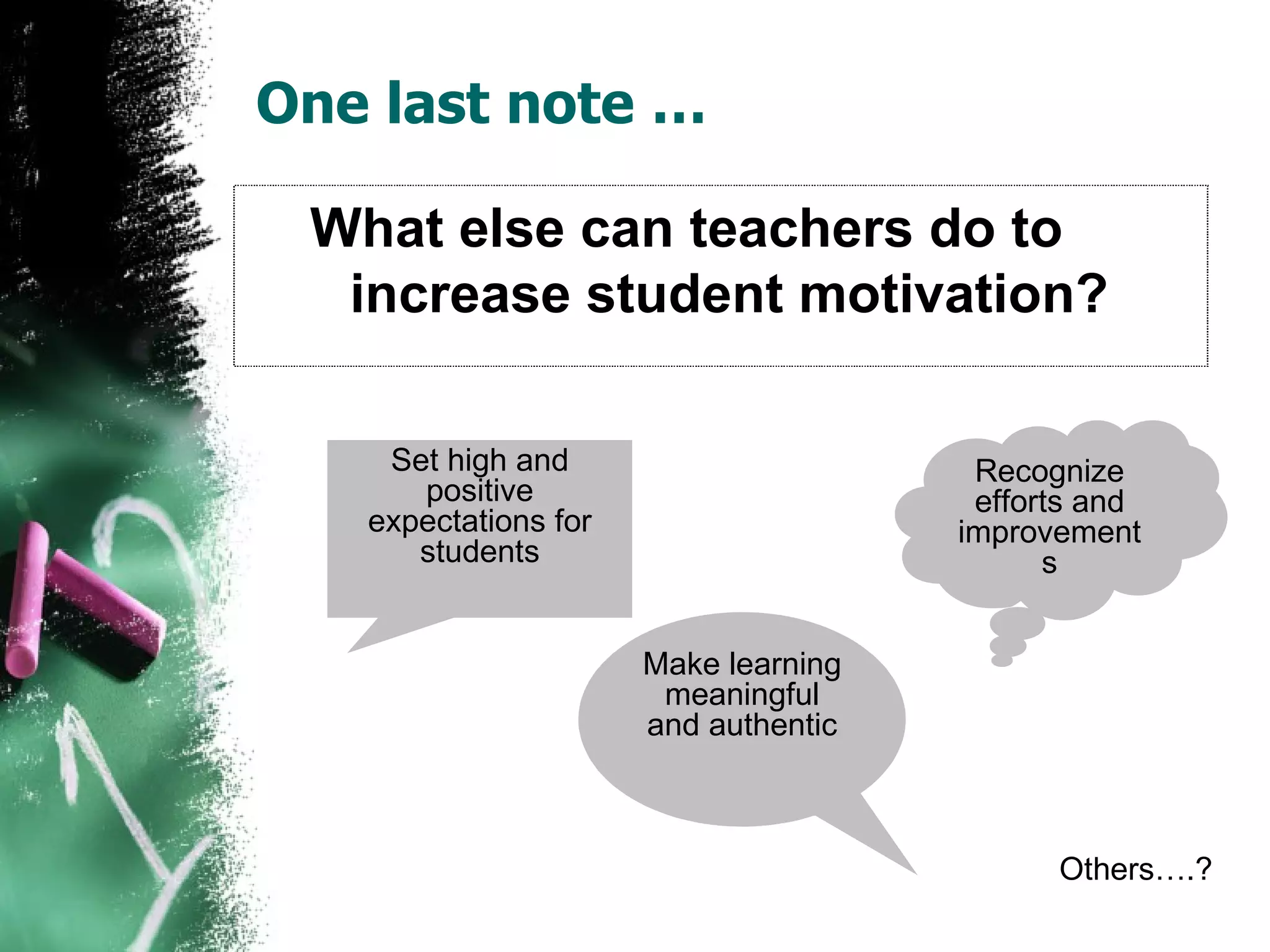 Student motivation | PPT