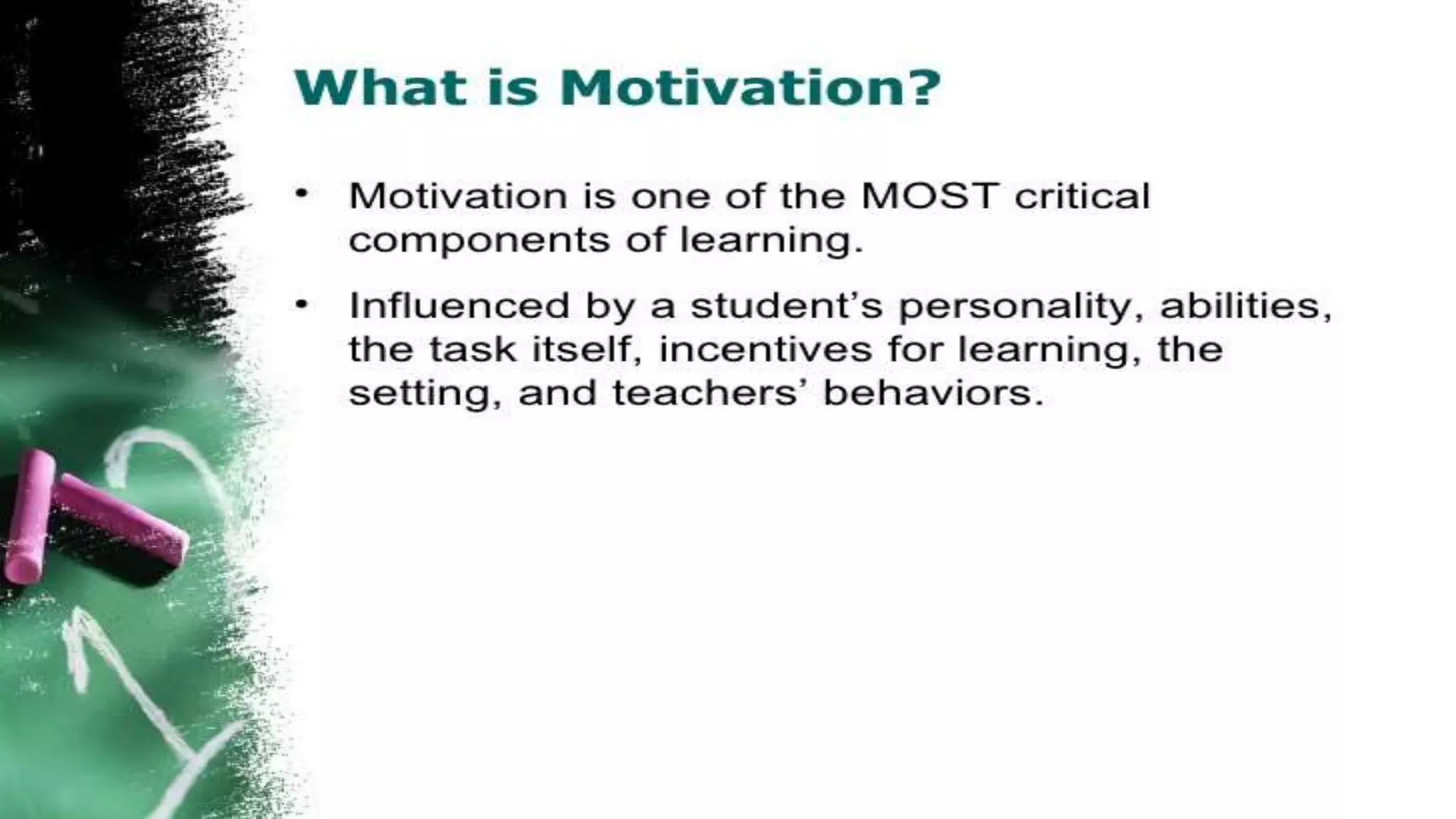 Student motivation | PPTX