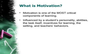 Student motivation | PPTX