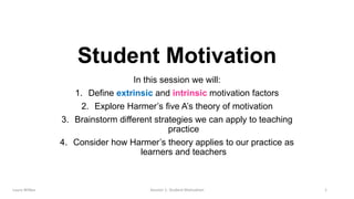 Student Motivation Training Presentation | PPTX | Education