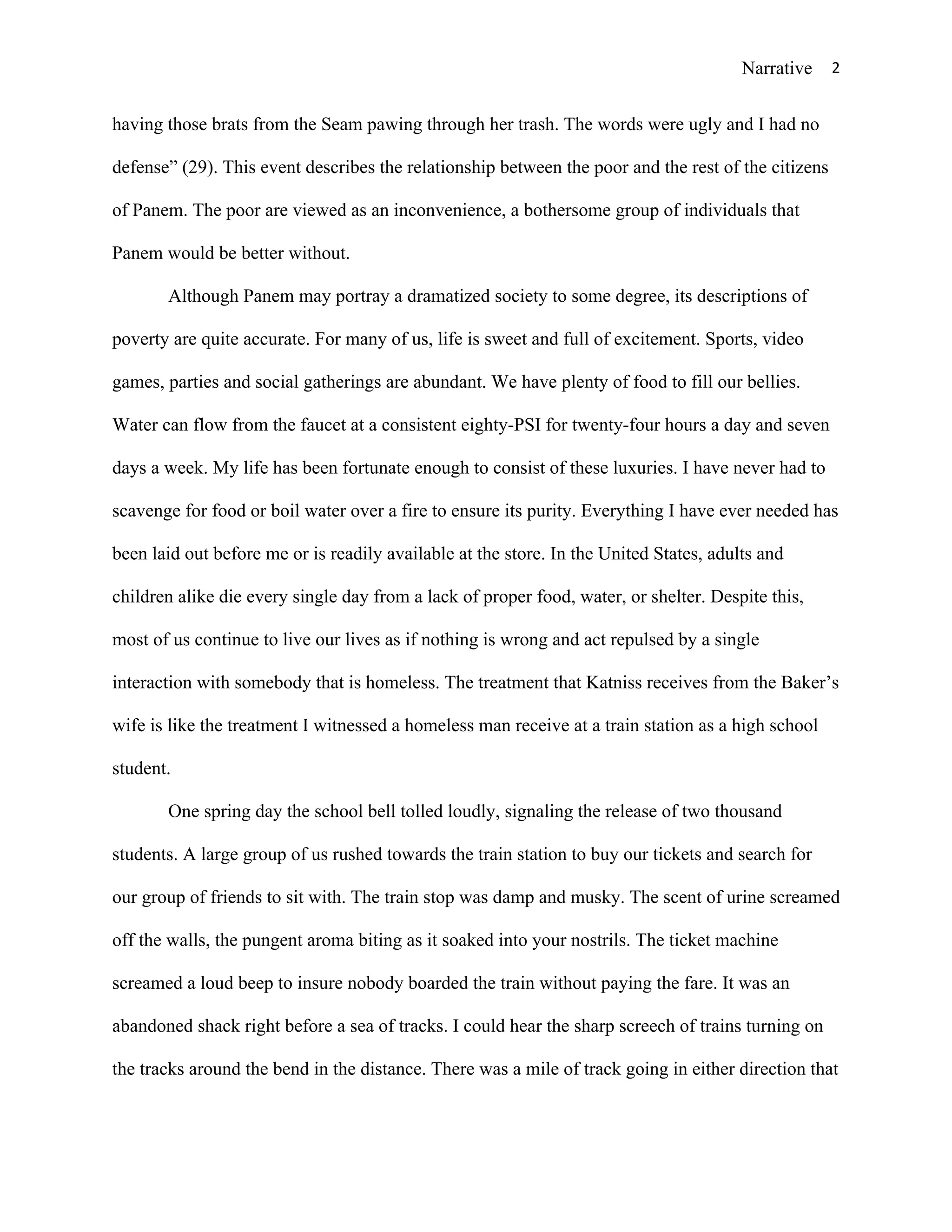 Student narrative example | PDF