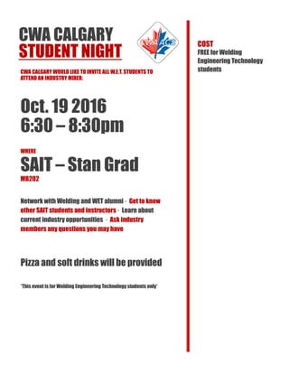 Student night poster 16 r1 | PDF
