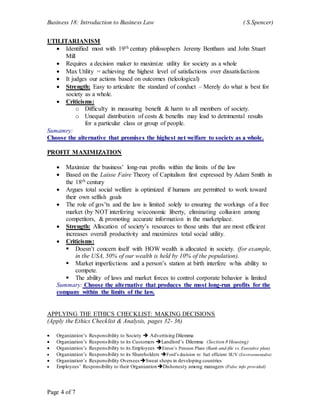 Student notes ethic | PDF