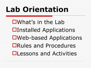 Student orientation 2009 | PPT