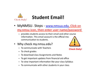 NMSU-A Online Student Orientation Part: 1 | PDF
