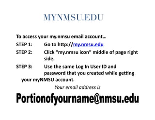 NMSU-A Online Student Orientation Part: 1 | PDF