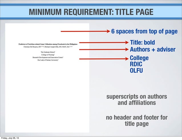 IMRAD FORMAT FOR OLFU STUDENTS orient copy | PDF