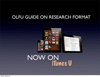 IMRAD FORMAT FOR OLFU STUDENTS orient copy | PDF