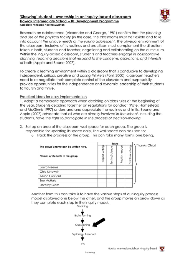 Student Ownership | PDF