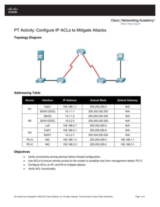 Student packet tracer manual v1.1 | PDF