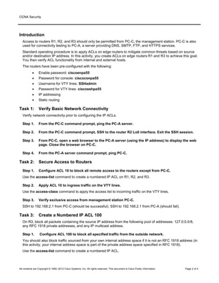 Student packet tracer manual v1.1 | PDF