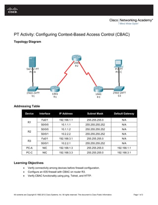 Student packet tracer manual v1.1 | PDF