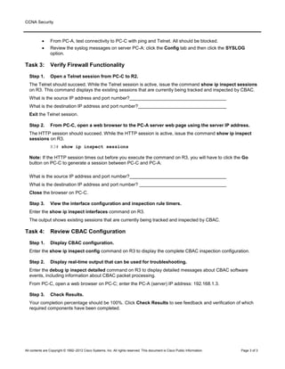 Student packet tracer manual v1.1 | PDF