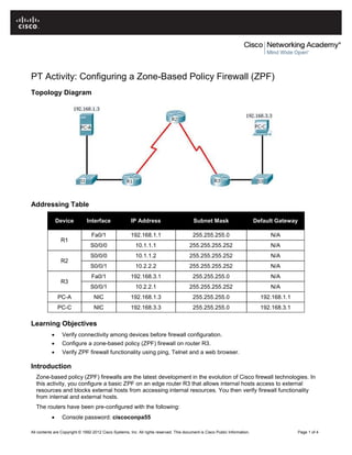 Student packet tracer manual v1.1 | PDF