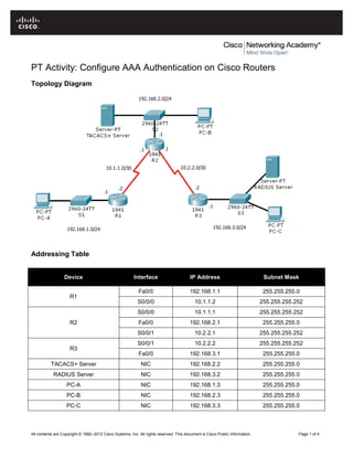 Student packet tracer manual v1.1 | PDF