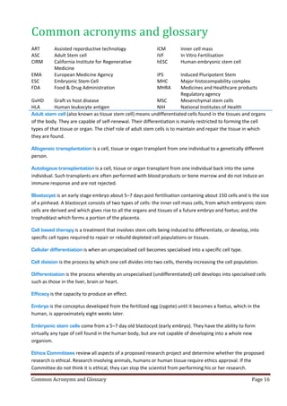 Stem Cell Student pack master | PDF