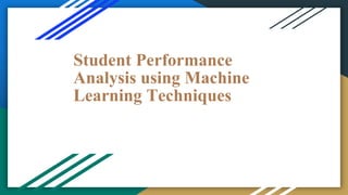 student performance ppt1.pptx | Web Development | Internet