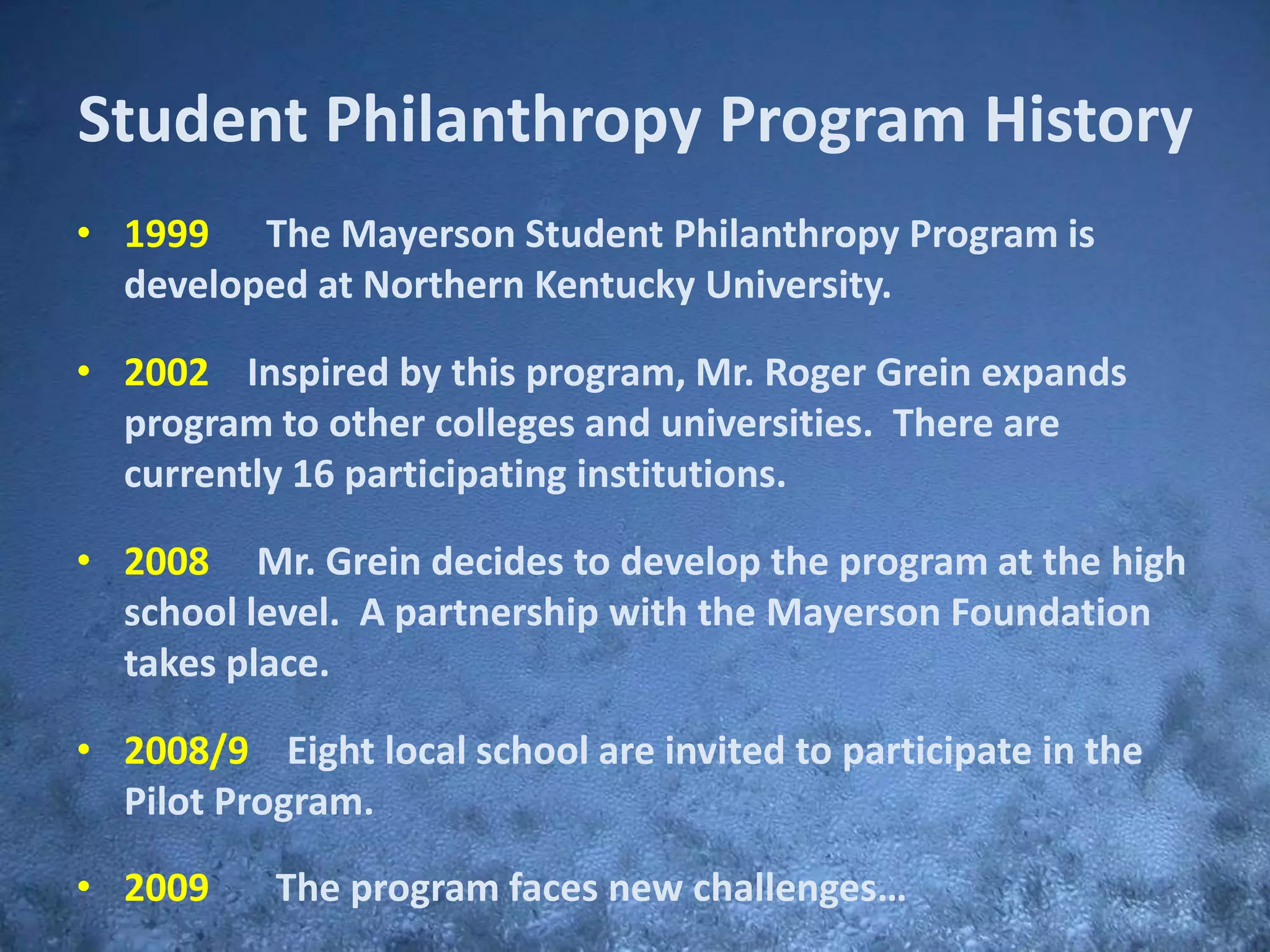 Student Philanthropy Project Awards Ceremony | PPTX