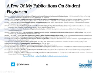 Student Plagiarism - What Is It? And What Should We, As Academics, Do ...