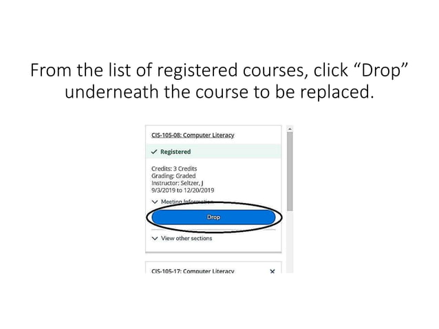Student Planning - Adding and Dropping | PPT