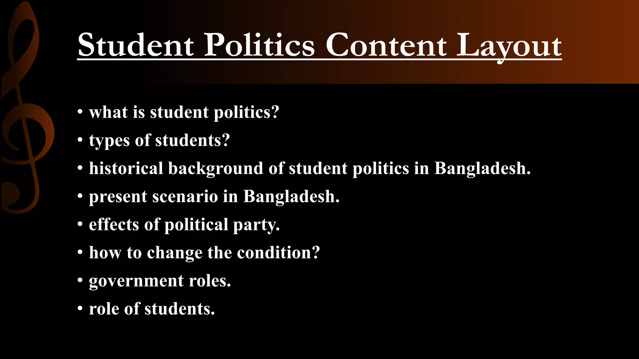 Student politics | PPTX