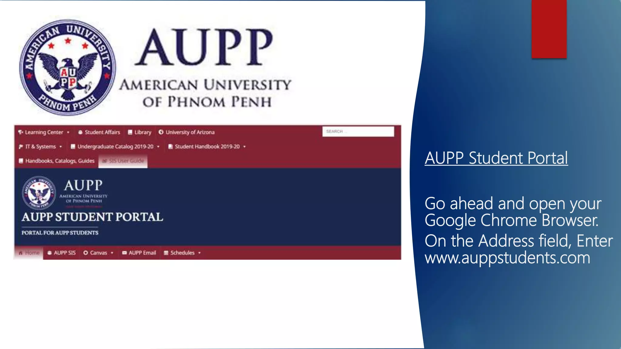 AUPP Student Portal | PPTX