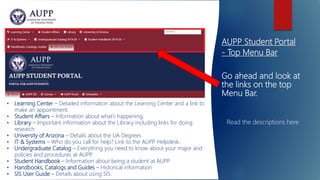 AUPP Student Portal | PPTX