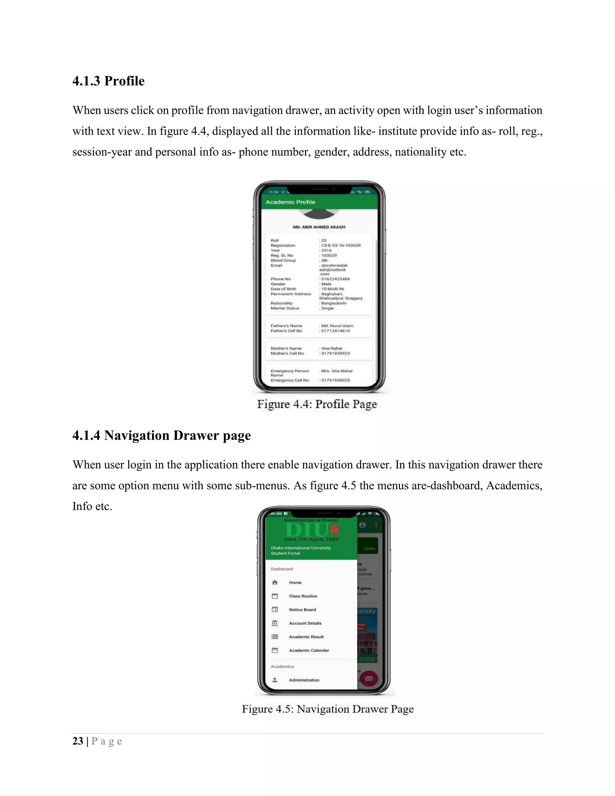 Student portal system application -Project Book | PDF