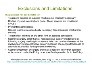 Student Health Insurance Plan | PPT