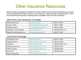 Student Health Insurance Plan | PPT