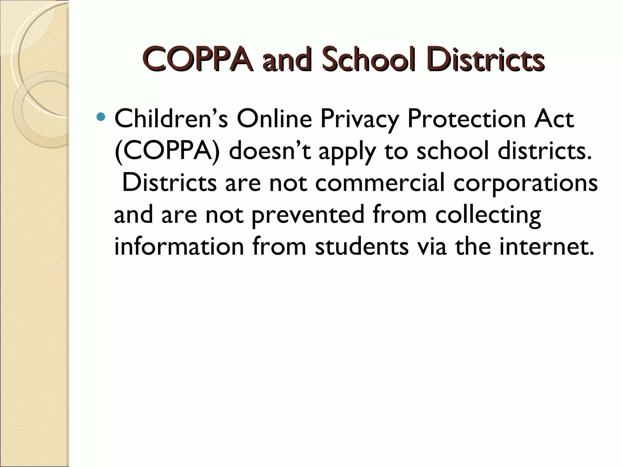 Student privacy presentation | PPT