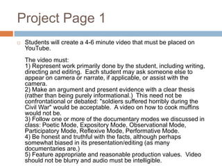 Student produced documentaries_jsarachan | PPT