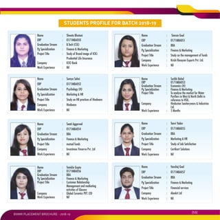 Student profile 2018 19 | PDF