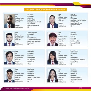 Student profile 2018 19 | PDF
